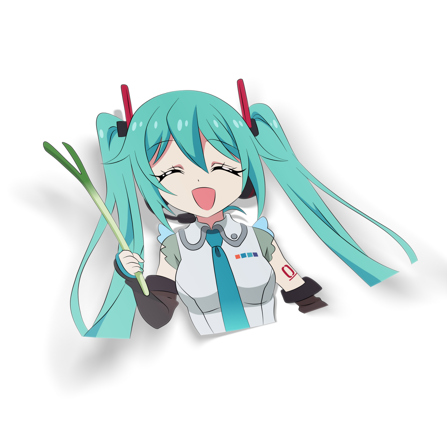 Hatsune Miku Leek Sticker – Neon Elements