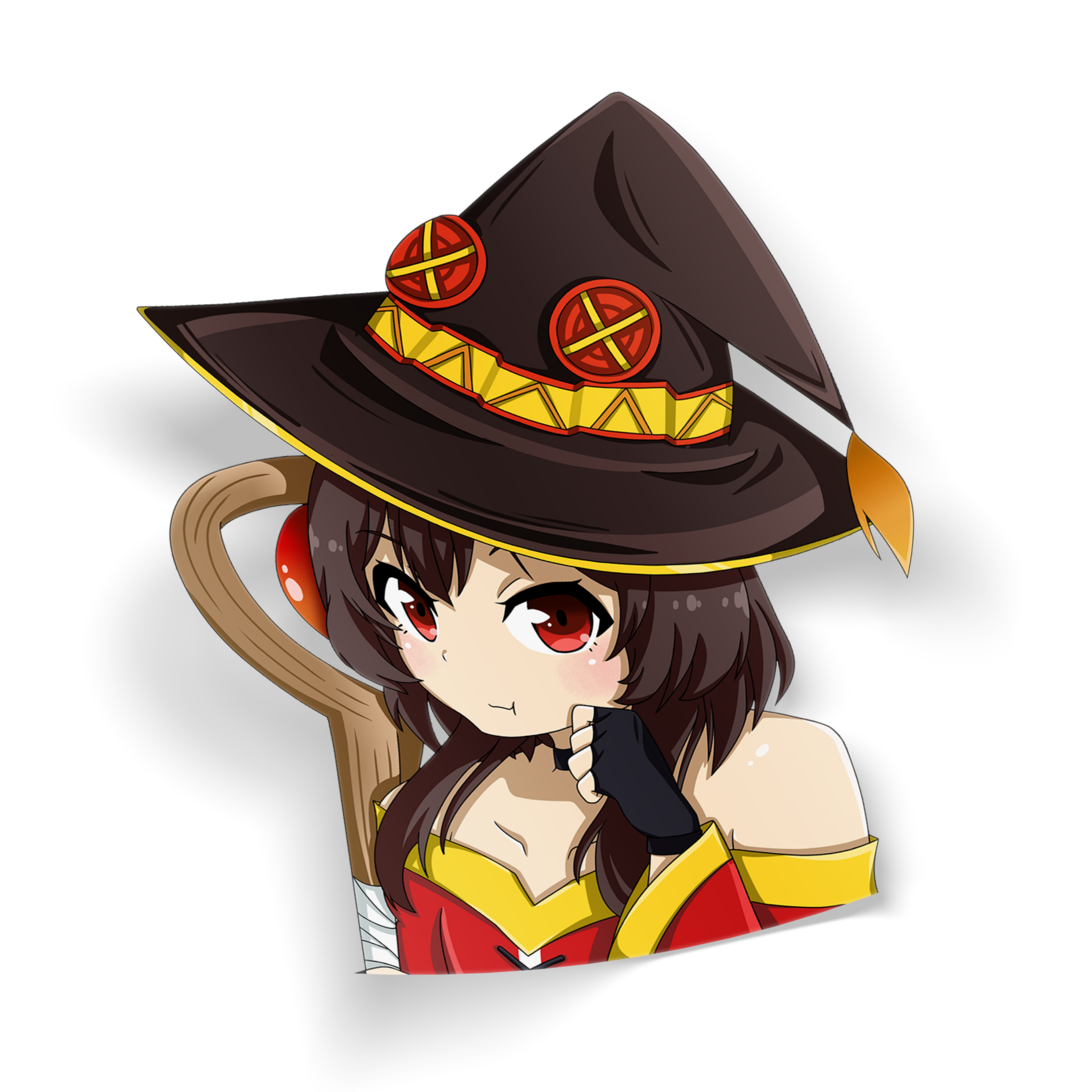 Megumin Pout Sticker – Neon Elements