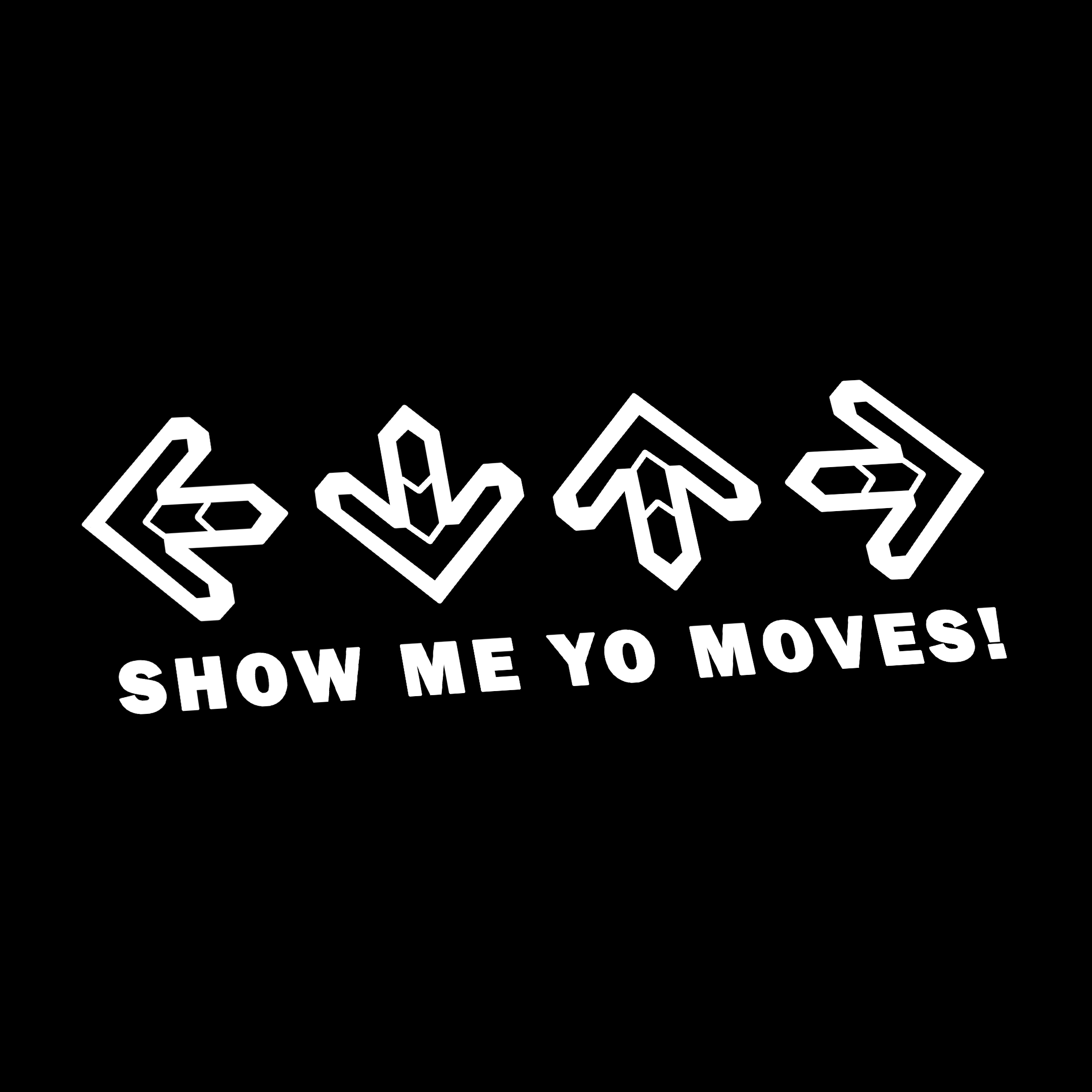 Show Me Yo Moves! Vinyl Decal – Neon Elements